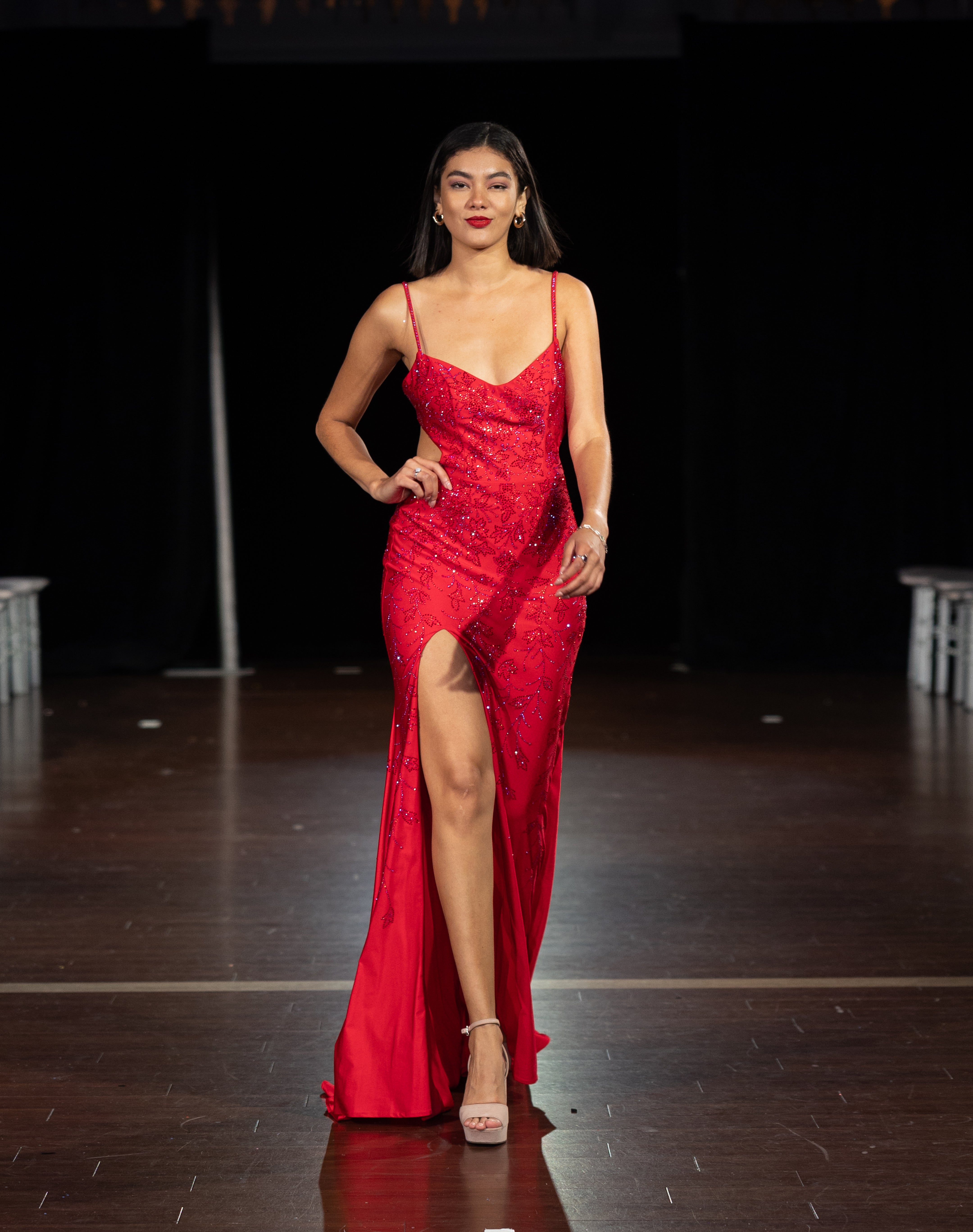 Clarisse Designs Style 30401 Silver Fringe Cocktail Dress